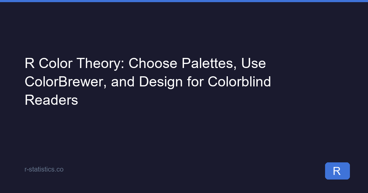 R Color Theory: Choose Palettes, Use ColorBrewer, and Design for ...
